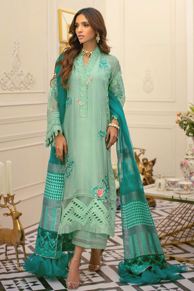 Celina - Sea foam Green | Annus Abrar - Women's clothing Designer